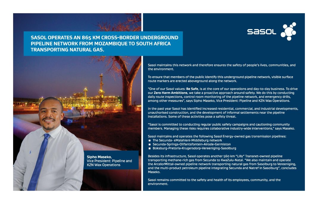 Sasol operates an 865km Cross-Border underground pipeline network – The ...